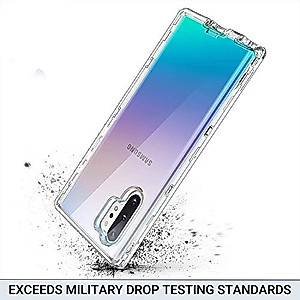 ULAK Galaxy Note 10 Plus 5G Case, Heavy Duty Shockproof Rugged Protection Case Transparent Soft TPU Protective Cover for Samsung Galaxy Note 10 Plus 5G (2019) Without Screen Protector, Crystal Clear