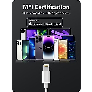 2 Packs - iPhone Earbuds with Lightning Connector [No Bluetooth Required] Headphones Wired for iPhone,[MFi Certified] Built-in Mic & Volume Control, Earphones Compatible with iPhone 14/13/12/SE/11/X