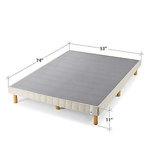 ZINUS GOOD DESIGN Award Winner Justina Metal Mattress Foundation, 11 Inch Platform Bed, No Box Spring Needed, Full, Beige