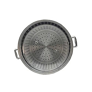 Nexgrill 120 Qt. Aluminum Stock Pot with Strainer Basket & Lid Turkey Fryer, Perfect for Boiling and Frying Seafood, Crawfish, Turkeys, Heavy-duty for Durability, Great for Outdoor Cooking, 630-0020