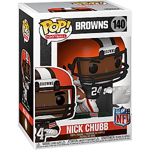 N i c k C h u b b [Brow n s]: Fun ko P o p ! Football Vinyl Figurine Bundle with 1 Compatible 'ToysDiva' Graphic Protector (140 - 50099 - B)