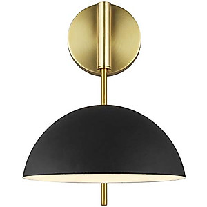 Feiss EW1071MWT Contemporary Modern One Light Wall Sconce from Jane Collection in Brass-Antique Finish