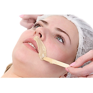 Yaomiao 400 Pieces Wax Strips Sticks Kit, Non-Woven Waxing Strips Hair Removal Strip with Wax Applicator Stick for Body Skin Facial Hair Removal Tools