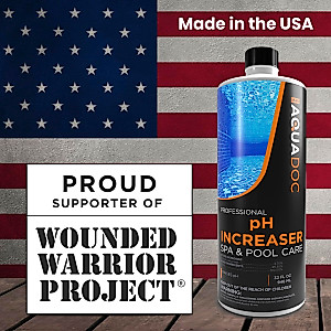 AquaDoc pH Increaser for Hot Tub - pH Up for Hot Tub Spa - pH Increaser Hot Tub Chemicals - Balance Your pH Up and Down Levels Effectively - Adjust pH Levels for Indoor & Outdoor Hot Tub Maintenance