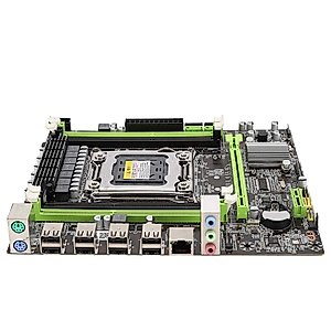 Hopcd Desktop Computer Motherboard, LGA 2011 Motherboard Support 1066/1333/1600 / 1866MHz DDR3+ RTL8111H Gigabit Network Card / SATA3.0+PCI-E /6-Channel Audio Chip