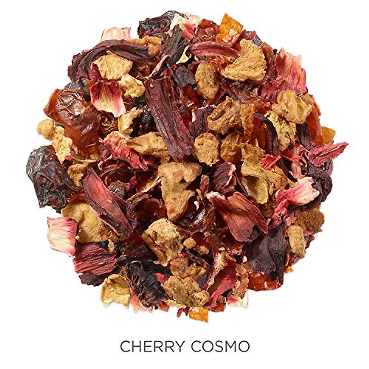 Tea Forte Cherry Cosmo Herbal Tea, Loose Tea Canister Makes 35-50 Cups, Herbal Retreat Organic Herbal Tea, 3.53 Ounces