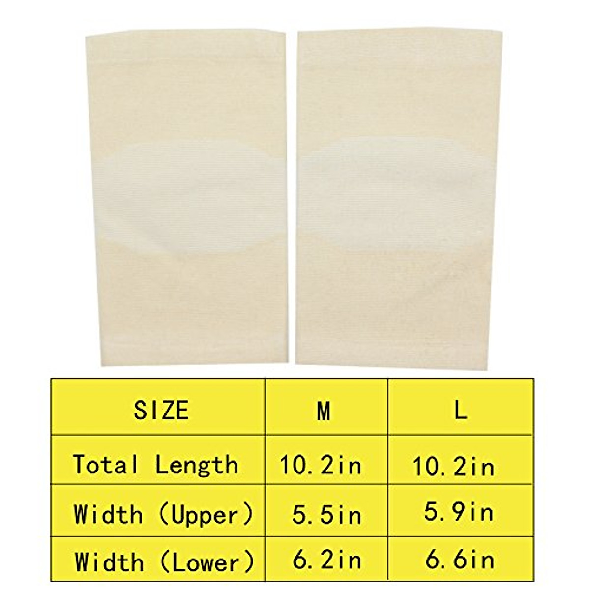 JUMISEE (One Pair) Cotton Knee Sleeves for Knee Support, Circulation Improvement & Pain Relief,Sport Compression for Running, Pain Management, Arthritis Pain Women Men (Complexion, Medium)