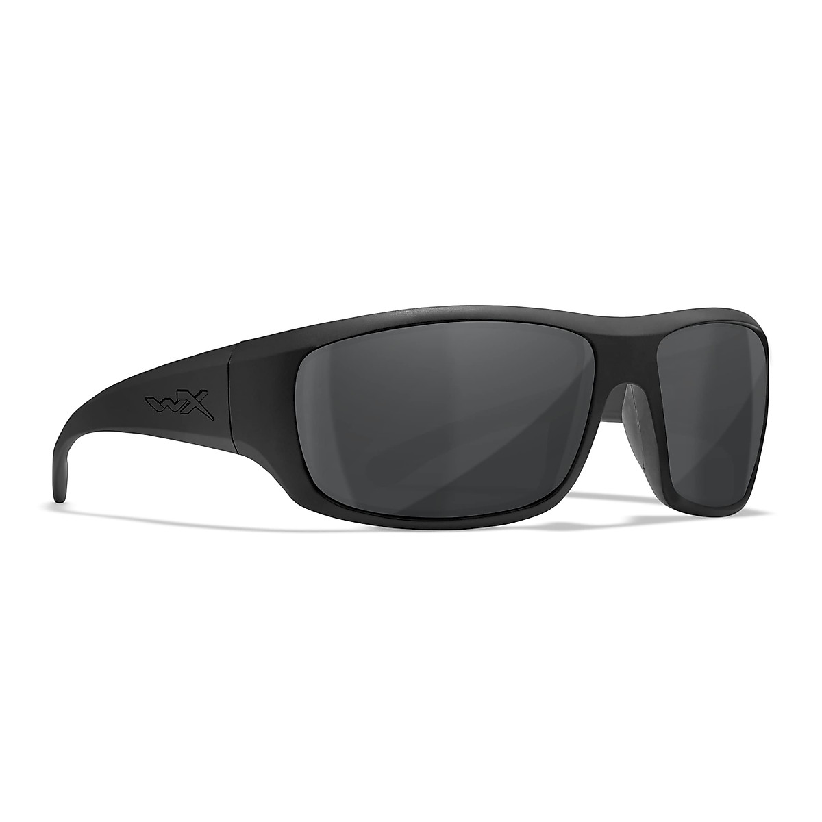 Wiley X WX Omega Sunglasses, Safety Glasses for Men and Women, UV Eye Protection for Shooting, Fishing, Biking, and Extreme Sports, Matte Black Frames, Tinted Lenses
