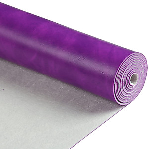 Smooth Solid Color Purple Faux Leather Roll 12"X53"(30cmX135cm), Material for Making Crafting,Making Handicrafts,Leather Earrings, Bows, DIY Sewing (Purple)