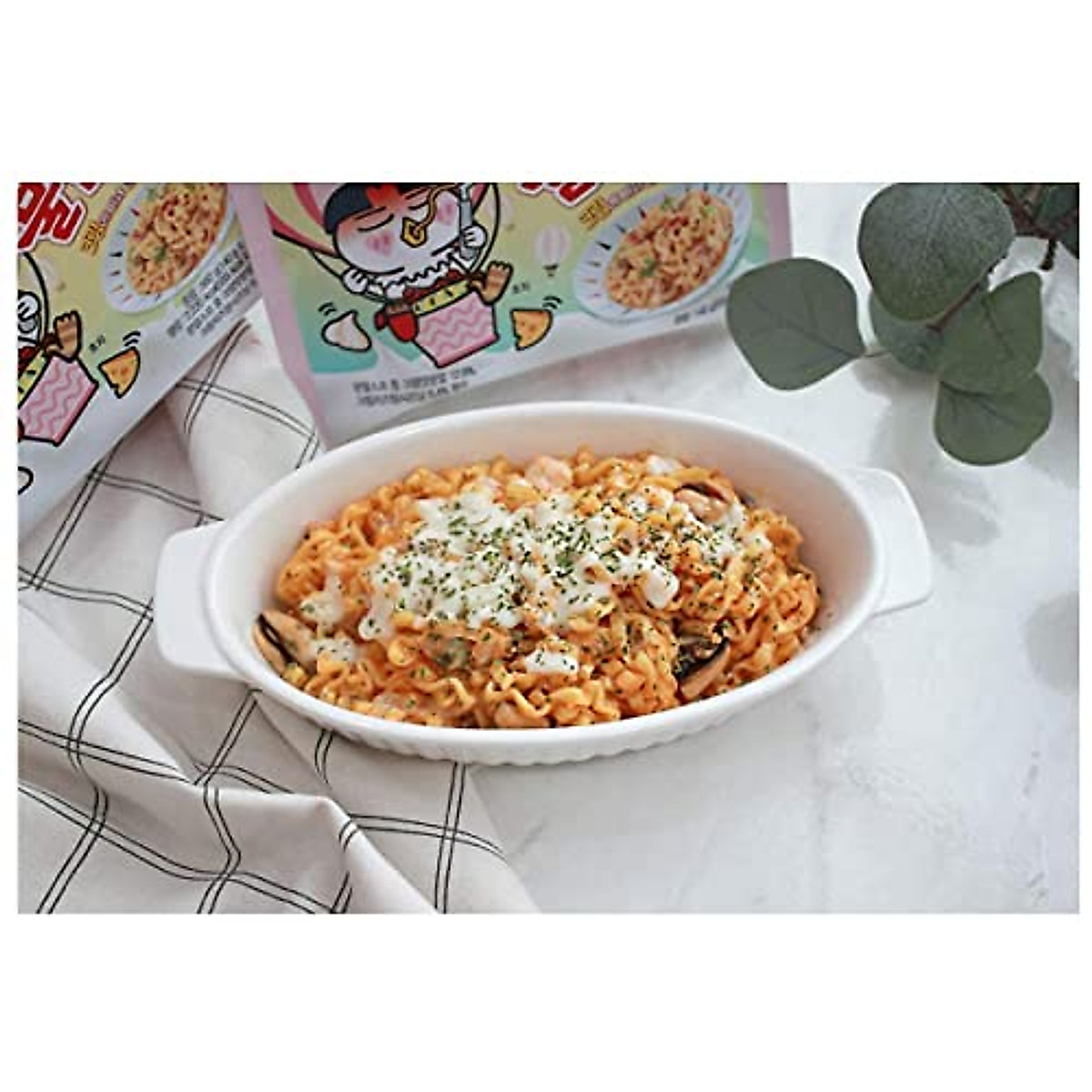 [Samyang] Cream Carbo Bulldark Spicy Chicken Roasted Noodle Soup (Pack of 4) / Korean food/Korean ramen/Spicy Korea Noodle Challenge (overseas direct shipment)