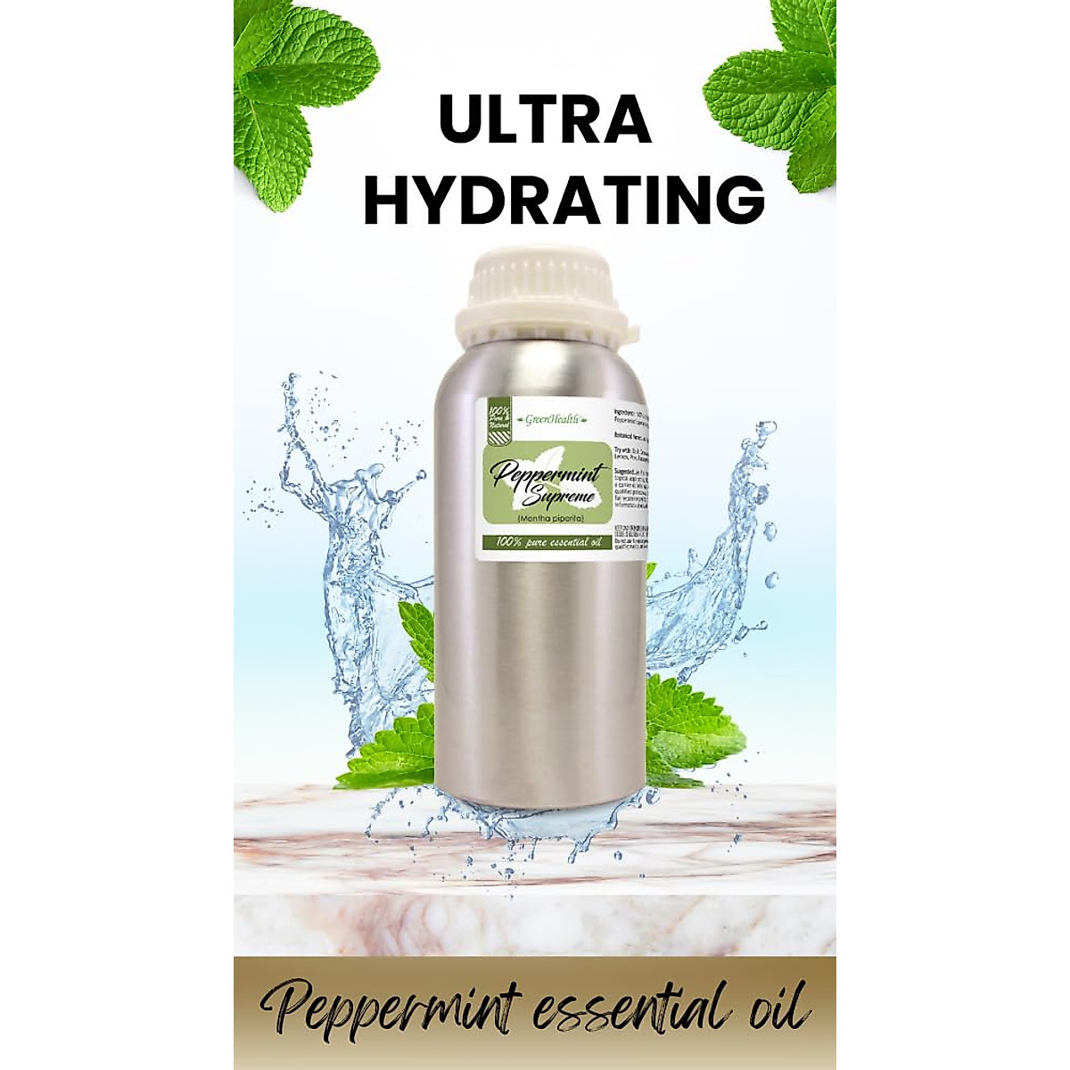 15 ml Peppermint Essential Oil (Mentha Piperita) - 100% Pure & Uncut - GreenHealth