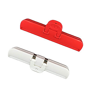 Aiboco Large Food Bag Clips, Air Tight Sealing, Collapsible Grips Easy for Storage, Heavy Duty Assorted Seal Chip Bag Clip with Hole To Hang, 2 Pack