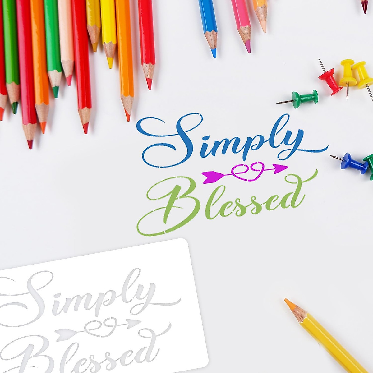 22 Pieces Large Letter Welcome Stencils for Painting on Wood, Reusable Farmhouse Stencil Plastic Wood Burning Stencil Word Painting Stencil Craft Template for Wood Porch Sign Wall Home Decor