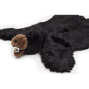 Carstens Plush Black Bear Kids Animal Rug Small