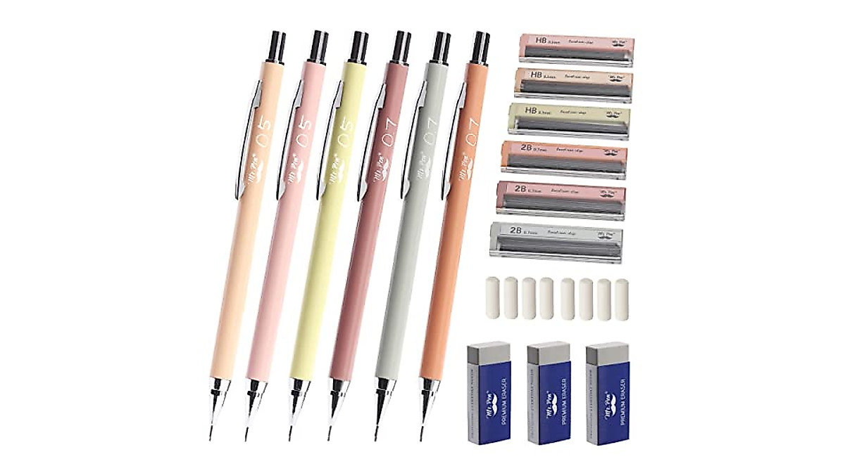 Mr. Pen Boho Mechanical Pencil Set - Pastel Pencils for Art & Writing