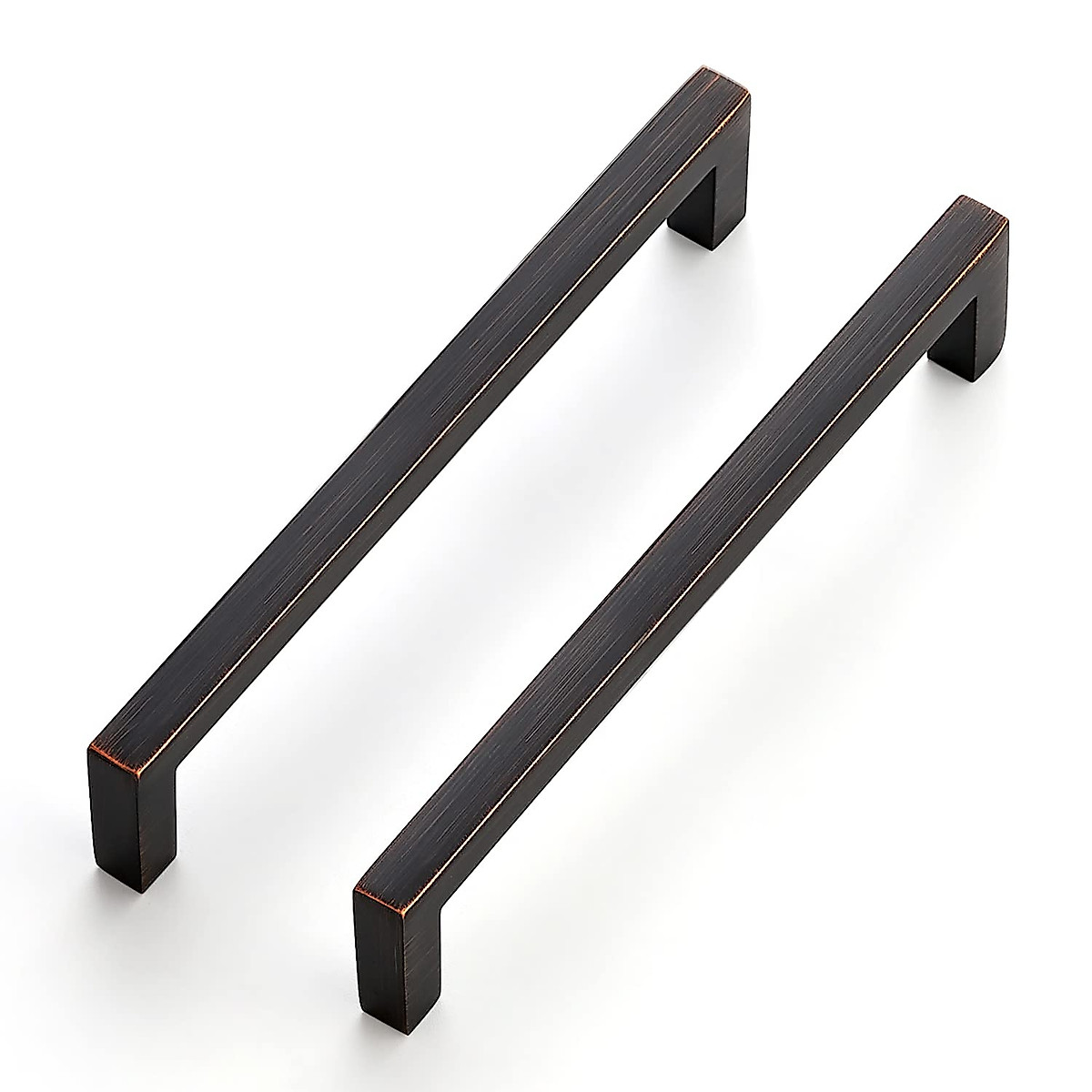 Ravinte 30 Pack Solid 5 Inch Center to Center Slim Square Bar Drawer Handles Kitchen Cabinet Handles Oil-Rubbed Bronze Drawer Pulls Kitchen Cabinet Hardware Kitchen Handles Cabinet Pulls