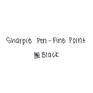 SHARPIE Grip Pens, Fine Point (0.8mm), Black, 2 Count (1757951)