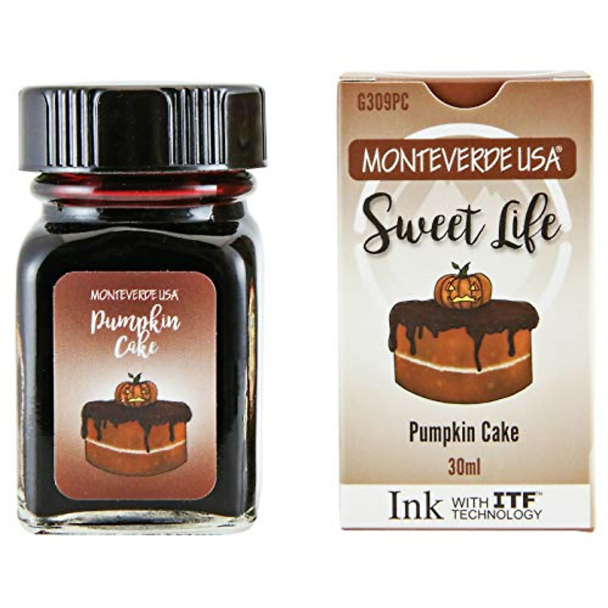 Monteverde G309PC 30 ml Sweet Life Fountain Pen Ink Bottle- Pumpkin Cake