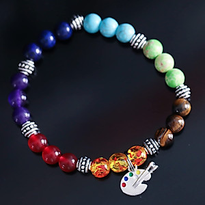 VALAFO Artist Bracelet Gifts for Women a Painter Artistic Bracelets Painters Palette Jewelry Art Artist Bracelet