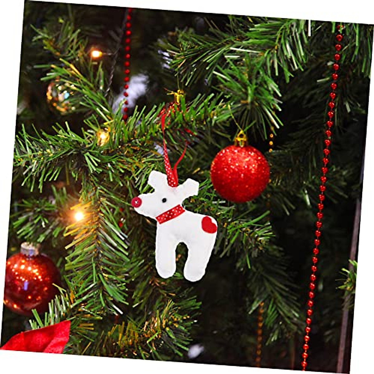 1pc Christmas Elk Pendant Christmas Decor Fireplace Decor Plush Doll Holiday Tree Decorations Christmas Tree Decor Felt Christmas Tree Ornaments Christmas Hanging Plush Elk Pendant