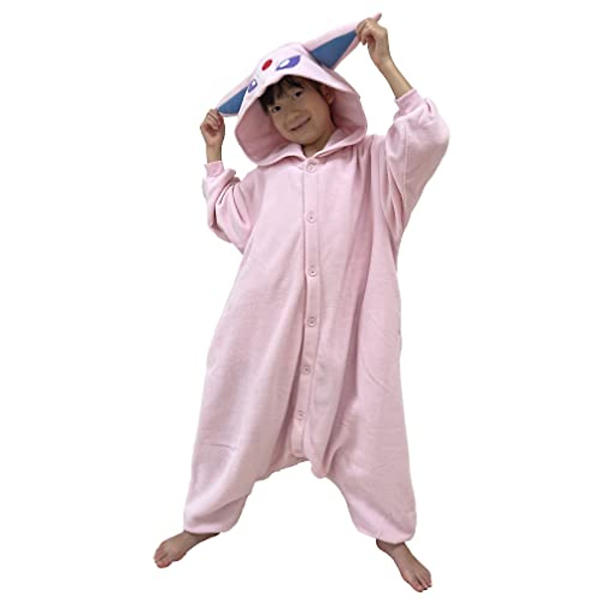 SAZAC Kigurumi - Pokemon - Espeon - Onesie Jumpsuit Halloween Costume -Kids Size (5-9 Year Old)