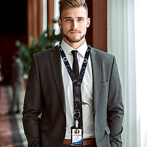 2 Pcs ID Badge Holder with Lanyard Retractable Heavy Duty Badge Reel Clip Cute Work Badge Holder for Women Nurse Teacher Detachable Key Lanyard Key Card Nametag Holder Rainbow and Moon Lanyard