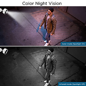 G-Homa Security Camera Wireless Outdoor, WiFi 1080P Battery Powered Cameras for Home Security with Spotlight Color Night Vision/Siren Alarm/2-Way Audio/Waterproof/Smart AI Motion Detection