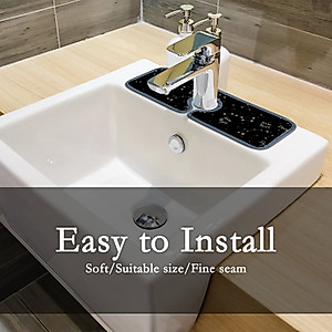 Kitchen Faucet Mats 4 Pieces Constellations Absorbent Faucet Sink Splash Guard Bathroom Counter and RV,Faucet Counter Sink Water Stains Preventer