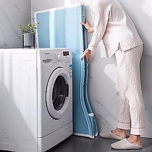 MegLob Lightweight Foldable Bathtub, Foldable Collapsible Bathtub Portable Bathtub Adult, Large Foldable Soaking Freestanding Bathtub with Lids, Ideal for Hot Bath Ice Bath for RV,Blue