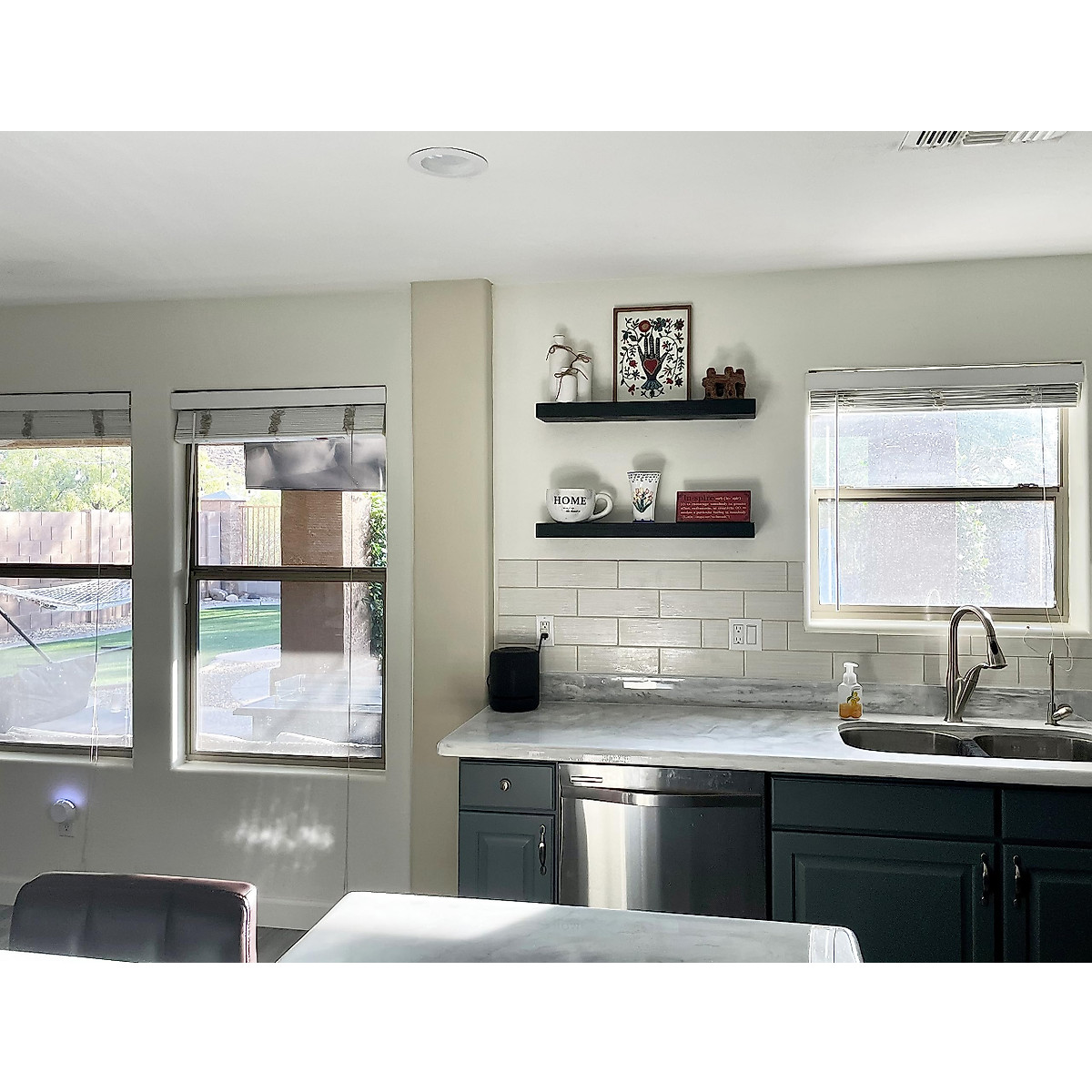 Joel's Antiques | Floating Shelves for Wall | Made of Natural Wood and Easy Install | Heavy Duty Rustic Book Shelves | Perfect for Bathroom, Kitchen, Living Room | 2 inches Thick | 6 inches deep