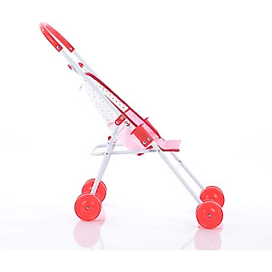 Little Mommy Doll Travel Stroller (D82489), One Hand Push for Adventure Filled Strolls - Seat Belt to keep Baby Doll / Stuffed Animal Safe, Foldable - Fits Dolls up to 21", Age 3+ [Amazon Exclusive]