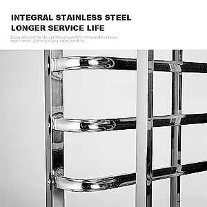 Wonetfls 12/15 Tier Food Racks for Storage with Wheels Commercial Bread Pan Storage Stainless Steel Baking Sheets Rack Hotel Bakery Wire Baking Rack with Pan