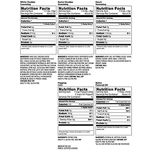 Nostalgia KPK400 Hot Air & Kettle Kit, 3 Seasonings, Oil, Popcorn Kernels, 1 Count (Pack of 1)