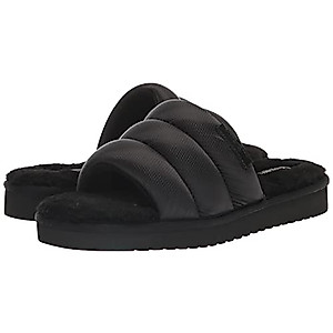 Koolaburra by UGG Men's Rommie Nylon Slipper, Black, 9