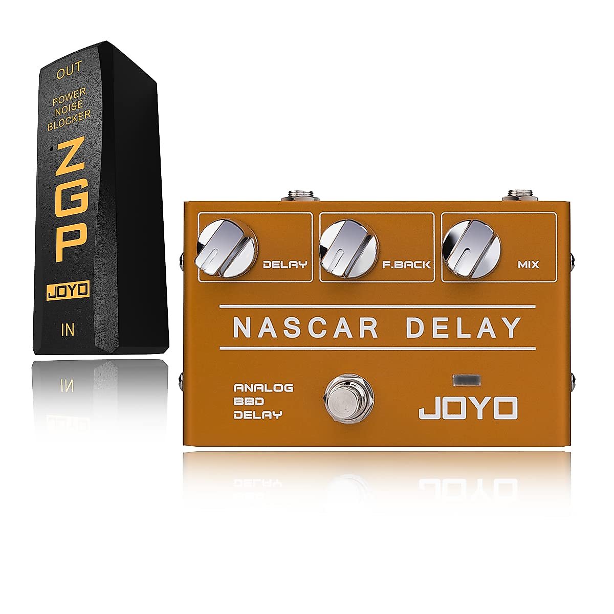 JOYO R-10 Analog Delay Effect Pedal Bundle with JP-06 Noise Blocker Pedal Power Supply