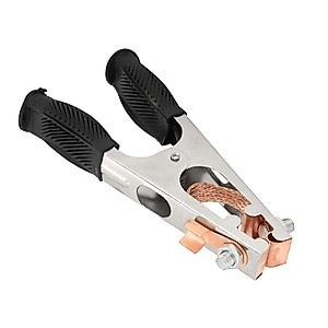 Haosie Welding Ground Clamp, 500A Electroplated Welding Earth Clip, Copper Grounding Clamp for Manual Welder(US Type)