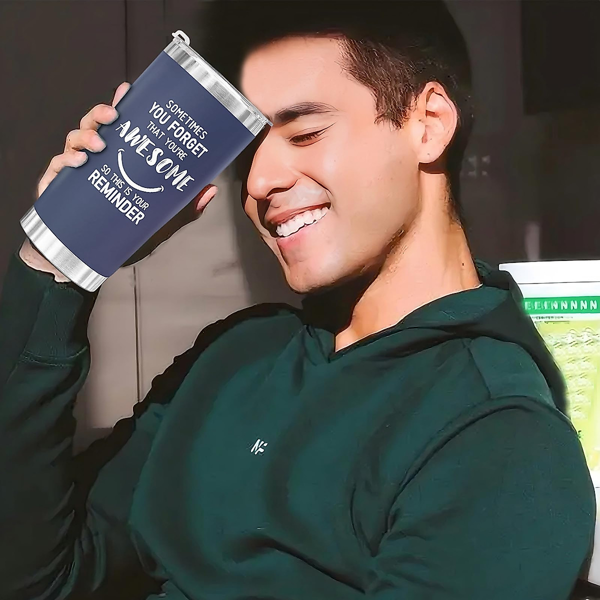 Inspirational Tumbler - 20oz Tumbler Inspirational Thank You Gifts for Men, Dad, Husband, Friend - Appreciation,Graduation Gifts - Coffee Tumbler for Men