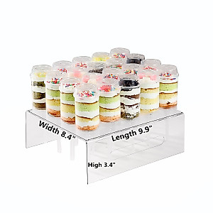 20 Hole Push Pop Cake Stand and 24 Clear Push-Up Cake Pop Shooter (Plastic-Clear)