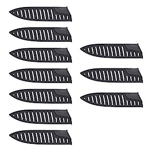 WINOMO 10pcs Edge Guards Cover Sleeves Plastic Cover Case Protectors for Chopping Cutter Black