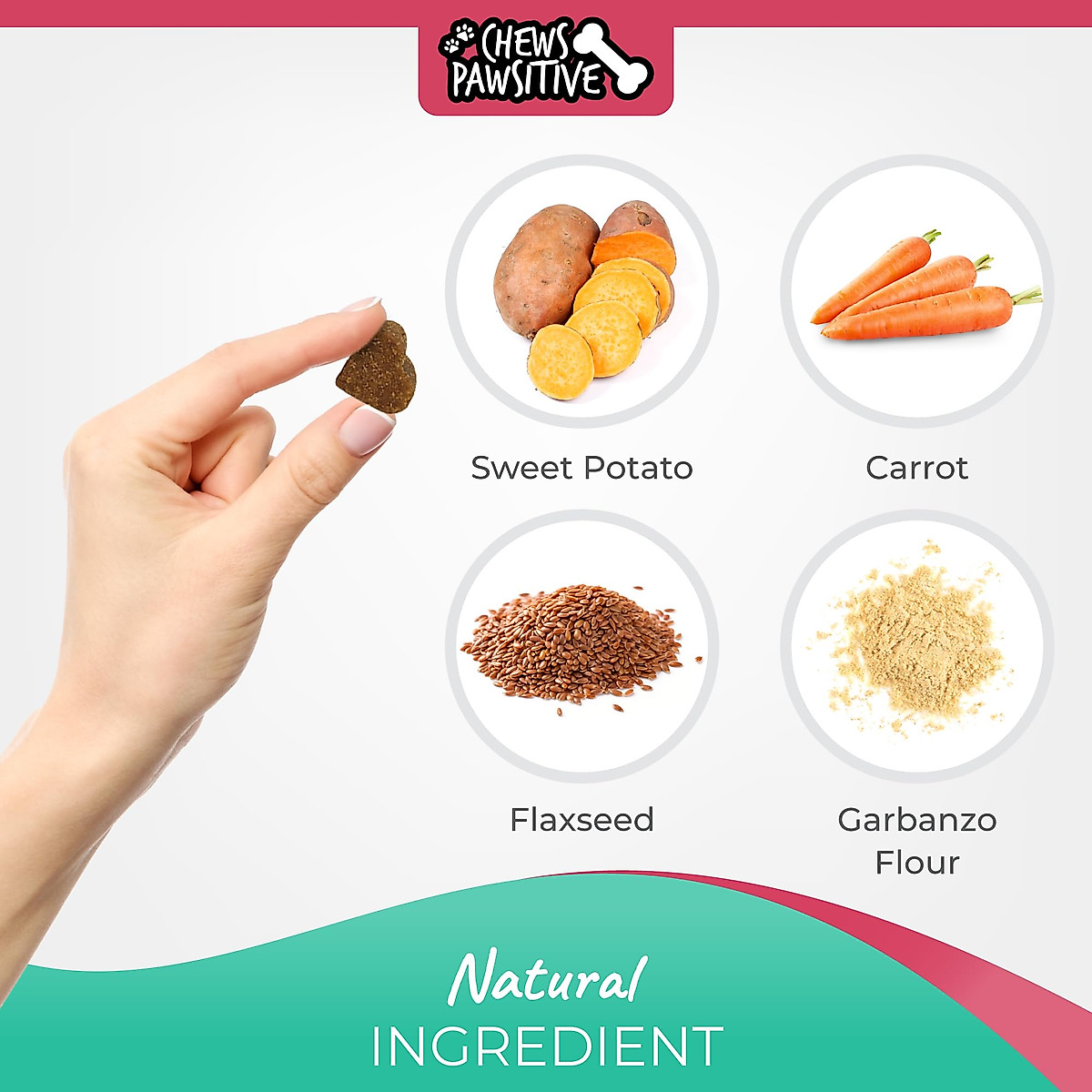 Chews Pawsitive Dog Multivitamins Chewable- 15 in 1 Dog Vitamins Multivitamin for Heart Health - Omega 3 Oil for Skin & Coat, Chondroitin and Glucosamine for Dogs Joint & Mobility, Probiotics - 120ct