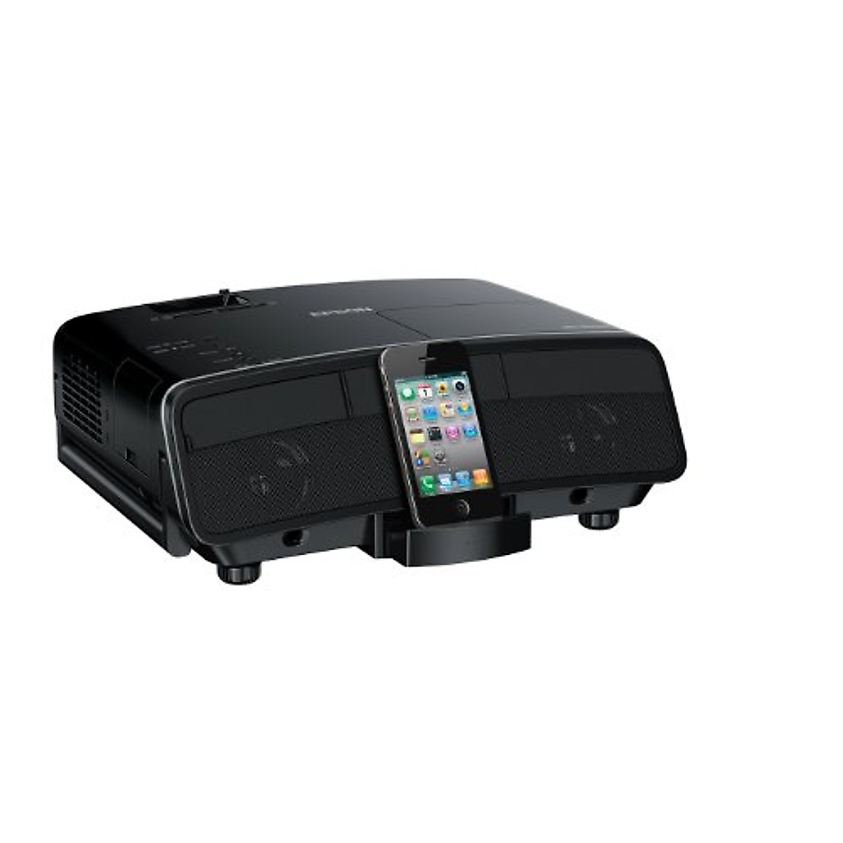 Epson MegaPlex MG-850HD 720p HD 3LCD Portable Digital Dock Projector and Speaker Combo for iPod, iPhone and iPad