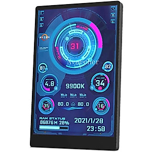 3.5 Inch IPS USB Mini Screen AIDA64 PC CPU RAM HDD Data Monitor Computer Temperature Display Type-C Sub Screen