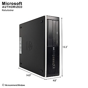HP 6300 Pro Small Form Factor Business Desktop Computer, Intel Core i5 Quad Core Processor up to 3.6GHz, 16GB DDR3 RAM, 2TB HDD, DVD, Windows 10 Professional (Renewed)