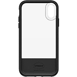 OtterBox Statement Series Case for iPhone XR with Sesh True Wireless in-Ear Earbud, Blue Bundle - Lucent Black (Clear/Black)