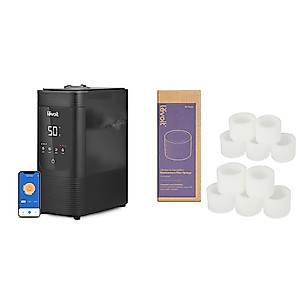 LEVOIT 6L Smart Warm and Cool Mist Humidifier & 10-Pack Top Fill Humidifier Replacement Filters
