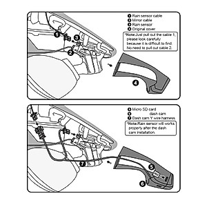 Fitcamx 4K Dashcam WiFi Dash Camera Dash Cam Compatible with Car Vehicle Video Recorder,Compatible with VW T-ROC T ROC Troc 2017 to 2024 (Color : Black, Size : 4K Dual Cam 128GB)