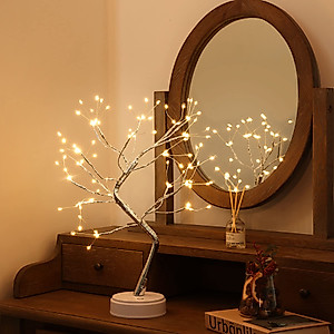 TOSTA Tree Lamp Warm White 108 LED DIY Tabletop Fairy Light Decorative Shimmer Sparkly Desk Lamp Bonsai Artificial Trees Branches for Home Room Decor Wedding,Birthday Valentines Gift