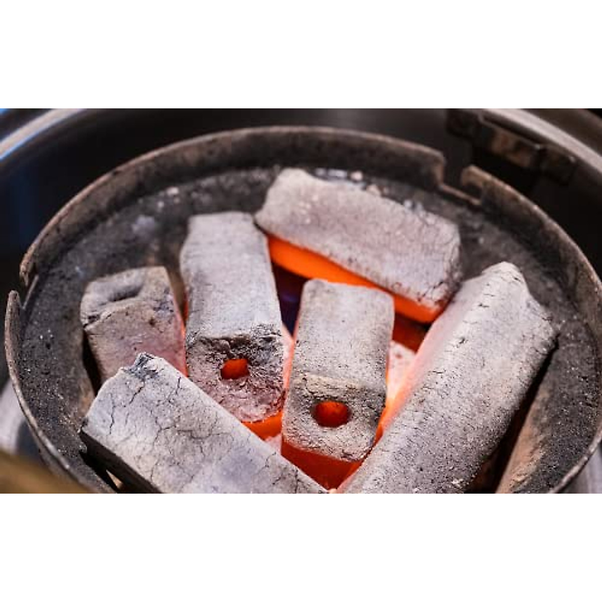 BGGWOLF Charcoal 100% Natural Blocky Charcoal Made from Bamboo, Green Healthy Burning Non-Toxic, Suitable for Family Dinner Party Outdoor Play for Barbecue，5lb