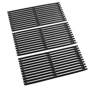 SafBbcue 17 in Cooking Grates Replacement Parts for Charbroil Tru Infrared Grill 463242715, 463242716, 463276016, 466242715, 466242815, Lowes 606682, 639322 Gas Grill, Cast Iron Cooking Grids, 3 Pack