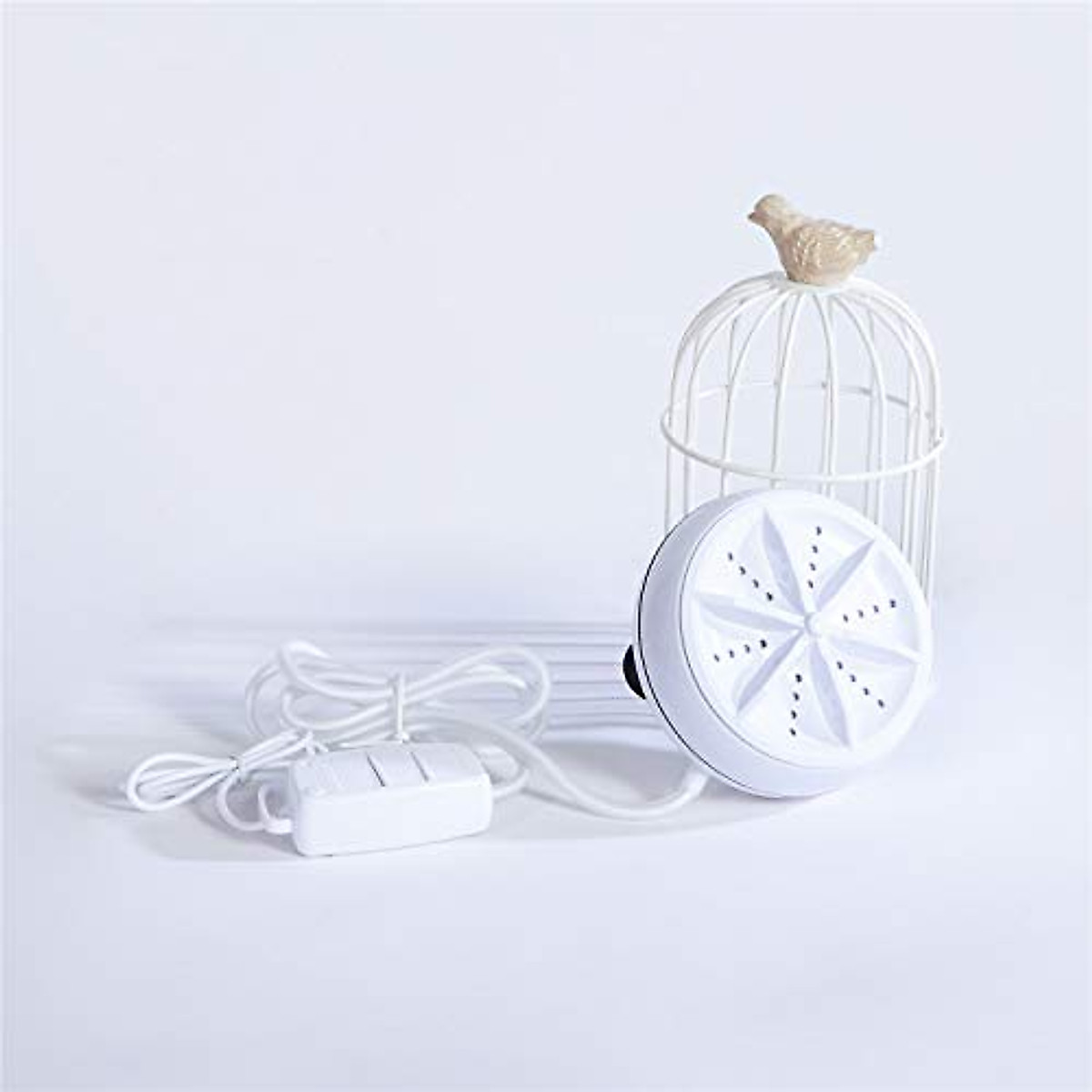 Mini Portable Washer Machine, Small Personal Apartment Rotating Ultrasonic Turbines Washer Usb Automatic Washing Machine For Camping Tourism Rv Dormitory Business Trip (White)